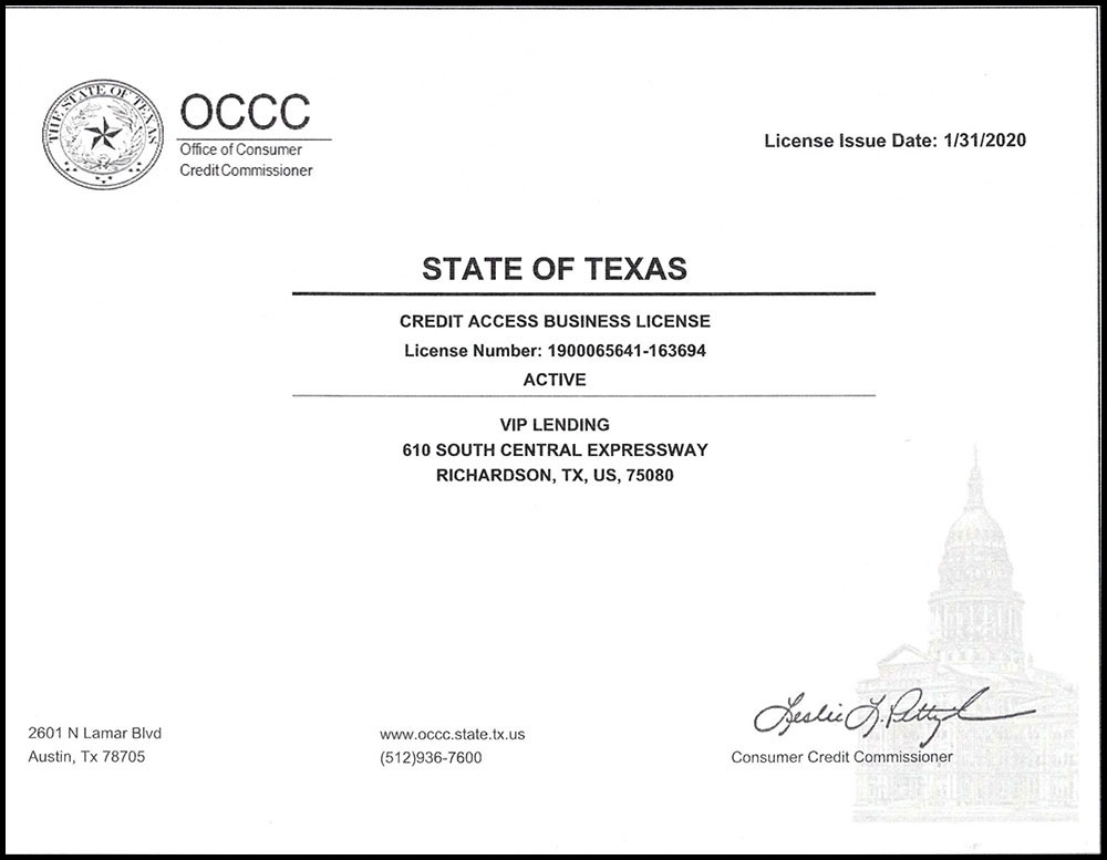 Rates And Terms At VIP Title Loans In DFW Metroplex rates-and-terms-at-vip-title-loans-in-dfw-metroplex